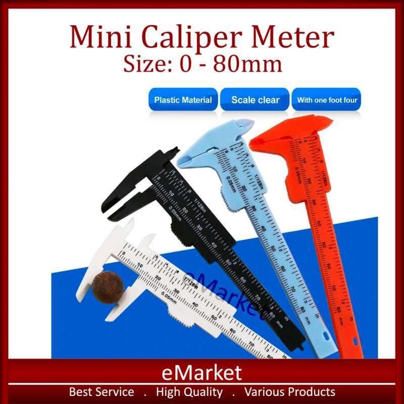 Jual Mini Caliper Meter 0-80mm / Penggaris Vernier - Jangka Sorong ...