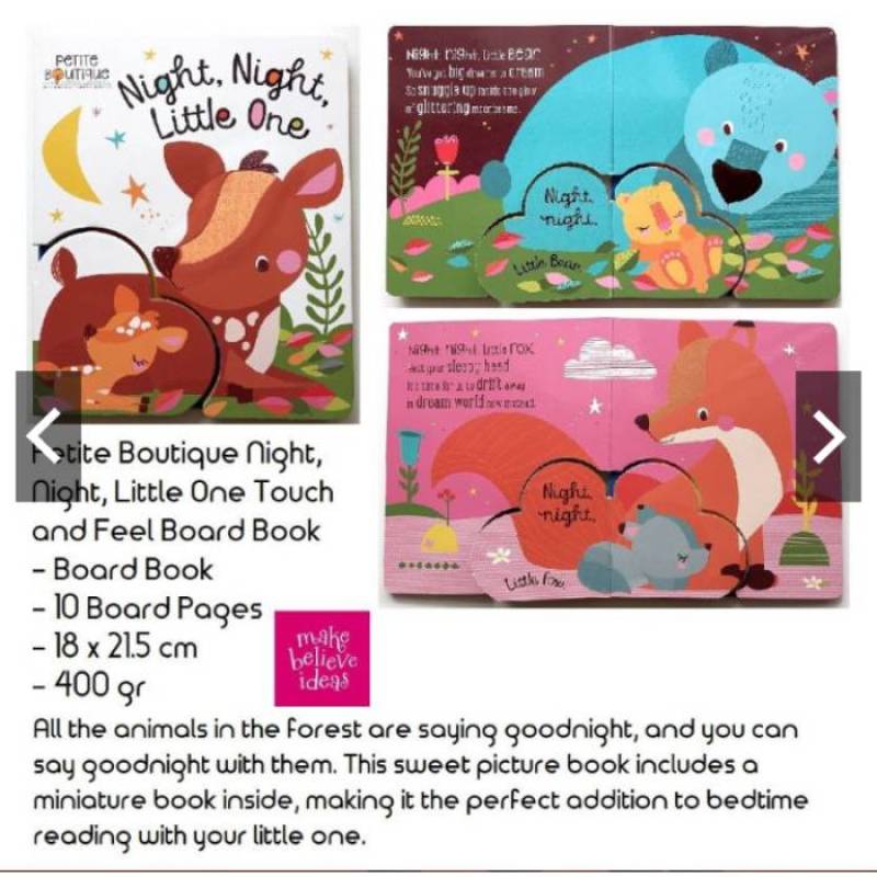 Jual Buku Import Anak Petite Boutique Night, Night, Little One Touch ...