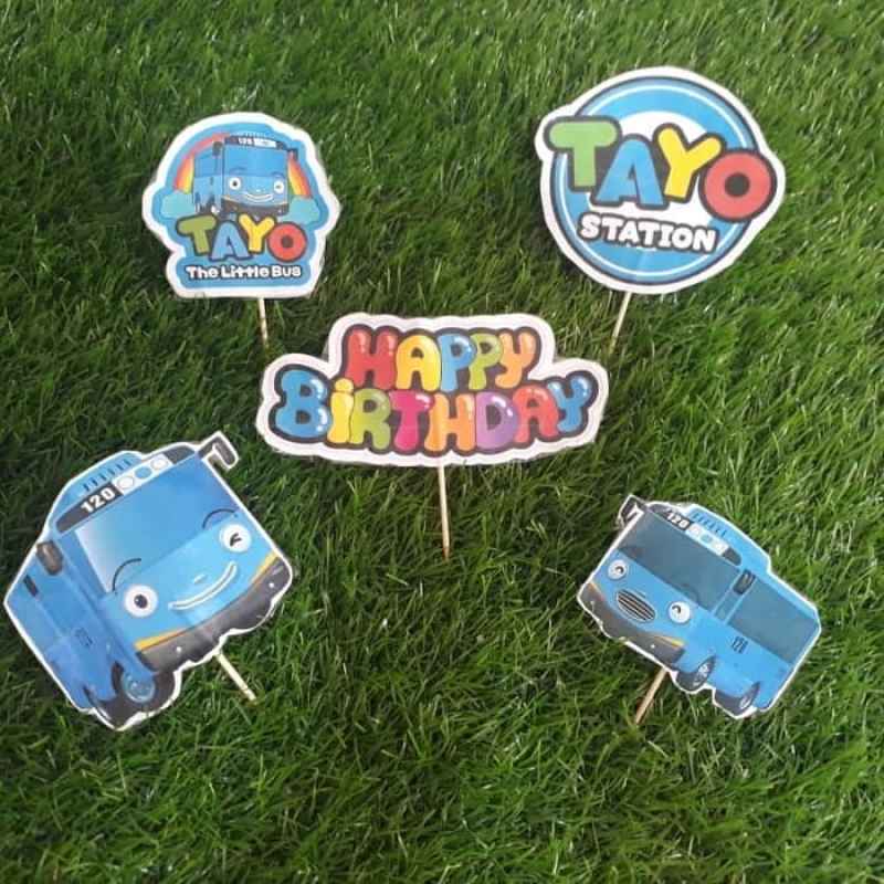 Jual Topper Cake Custome - Tayo Baby Shark Princess Frozen Ultraman ...