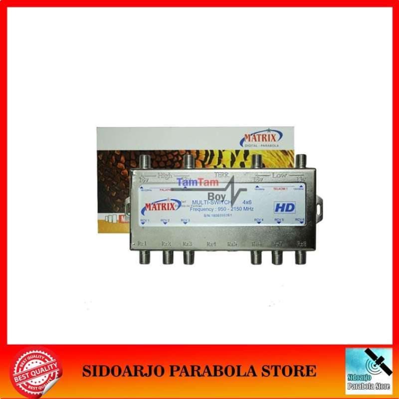 Jual Multiswitch Parabola Matrix 4x6 V/H Membagi 2 Parabola ke 6 ...