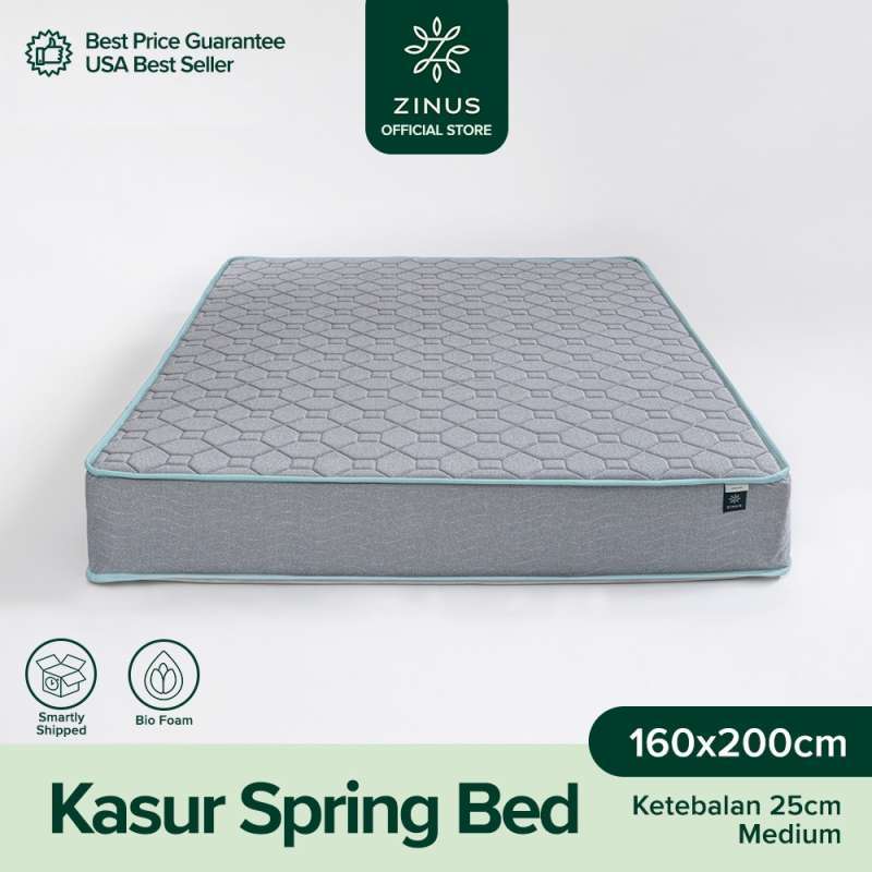 Jual Zinus Kasur Spring Bed Deluxe Tebal 25cm - 90 X 200 di Seller ...