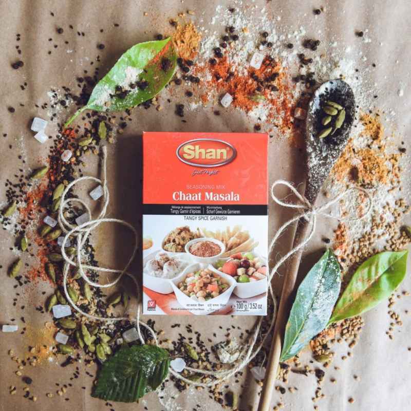 Jual Shan Chaat Masala Seasoning Mix For Tangy Spice Garnish 100 Gram ...