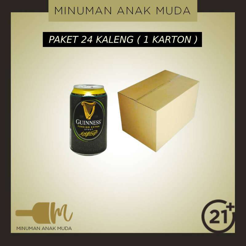 Jual Beer Guinness Bir Hitam Guiness Kaleng 320ml (24 Kaleng / 1 Karton ...