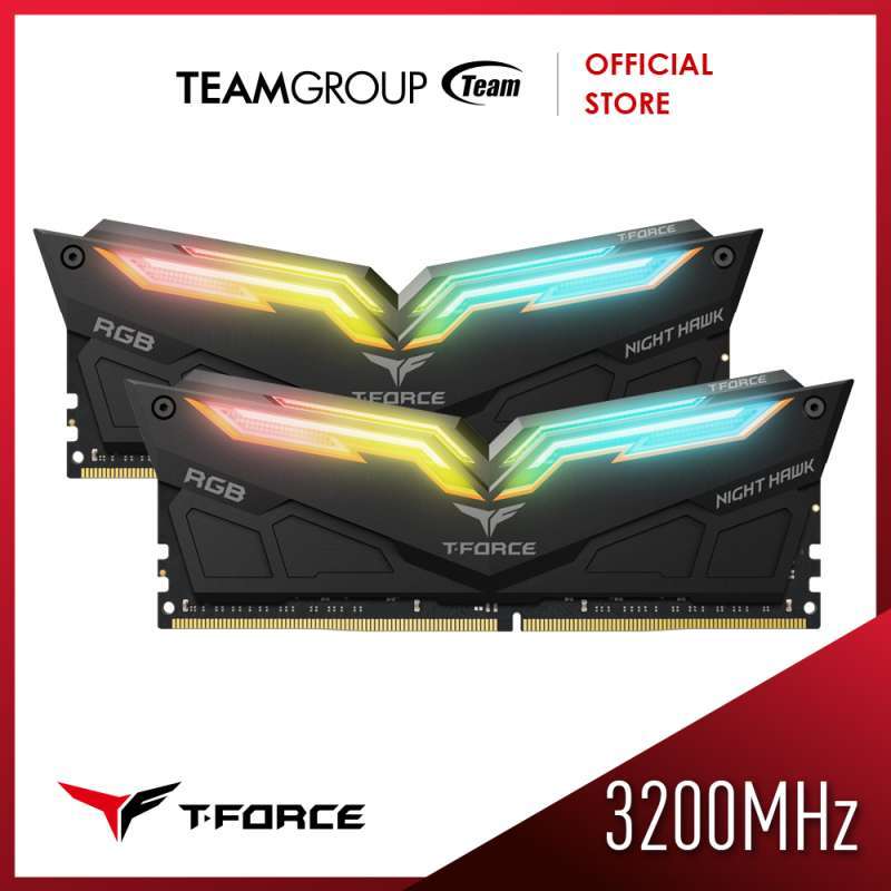 Promo Team T-Force Night Hawk Komponen - Black [DDR4/ 32GB (2x16GB ...