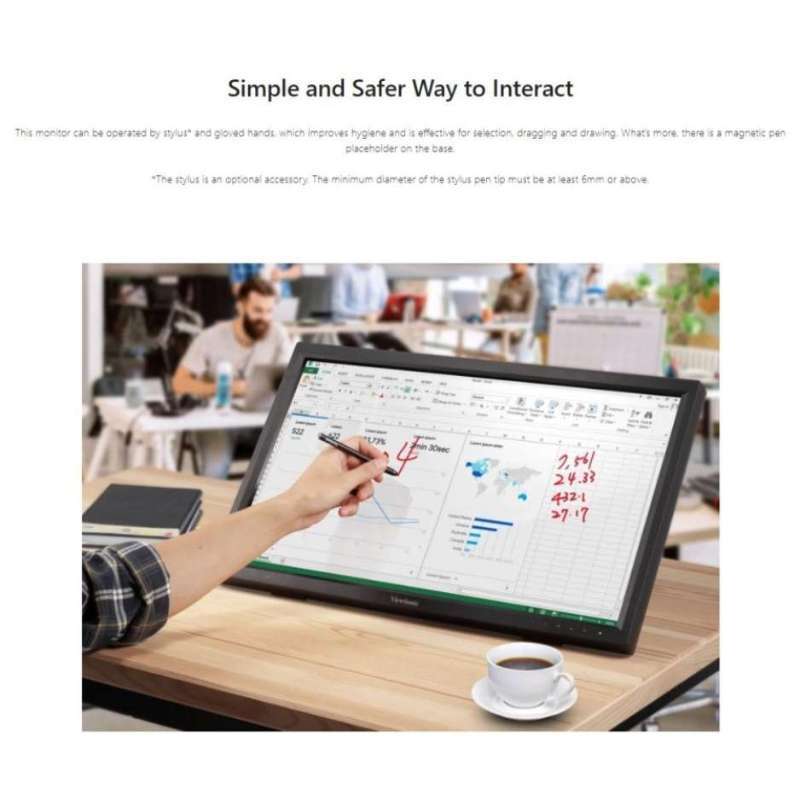 Jual Monitor Touch Screen 24 ViewSonic TD2423 |Full HD 1080|75Hz|10 ...