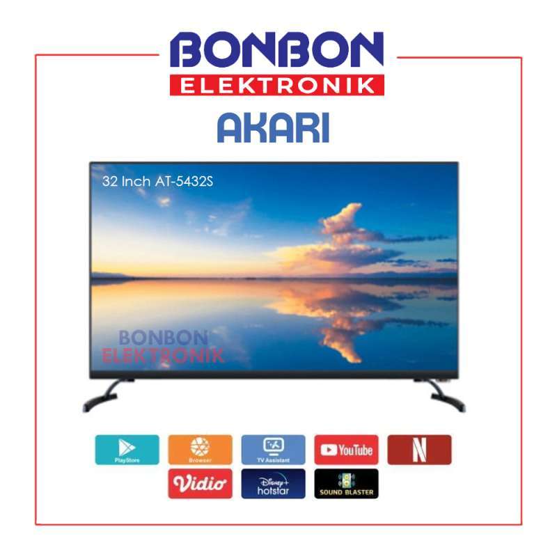 Promo Akari LED TV 32 Inch AT-5432S Smart Android 5432 S Diskon 14% di ...