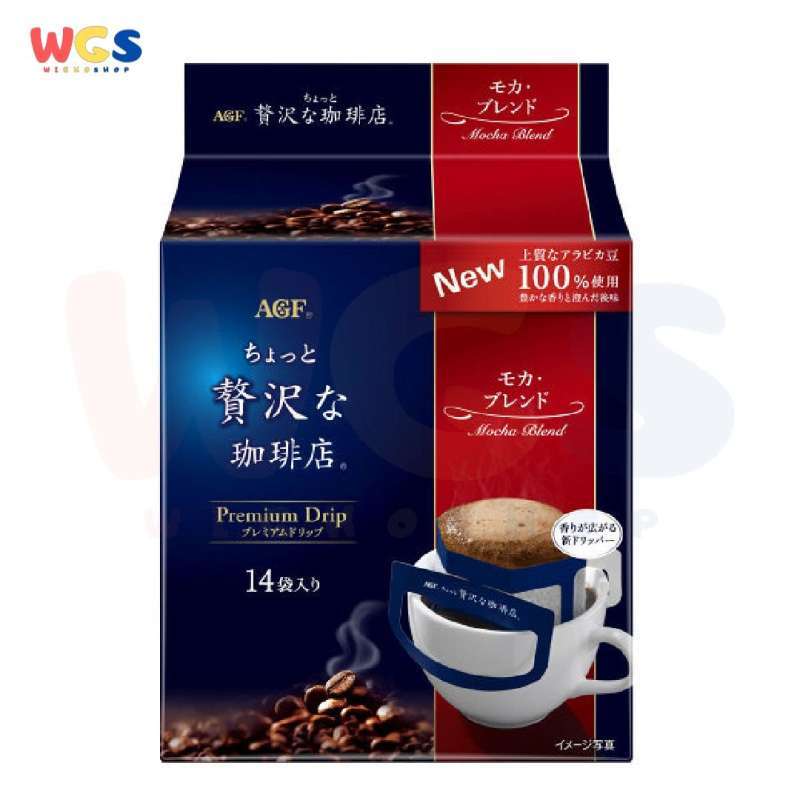 Jual AGF Slightly Luxurious Coffee Premium Mocha Drip Ground Coffee 8 ...
