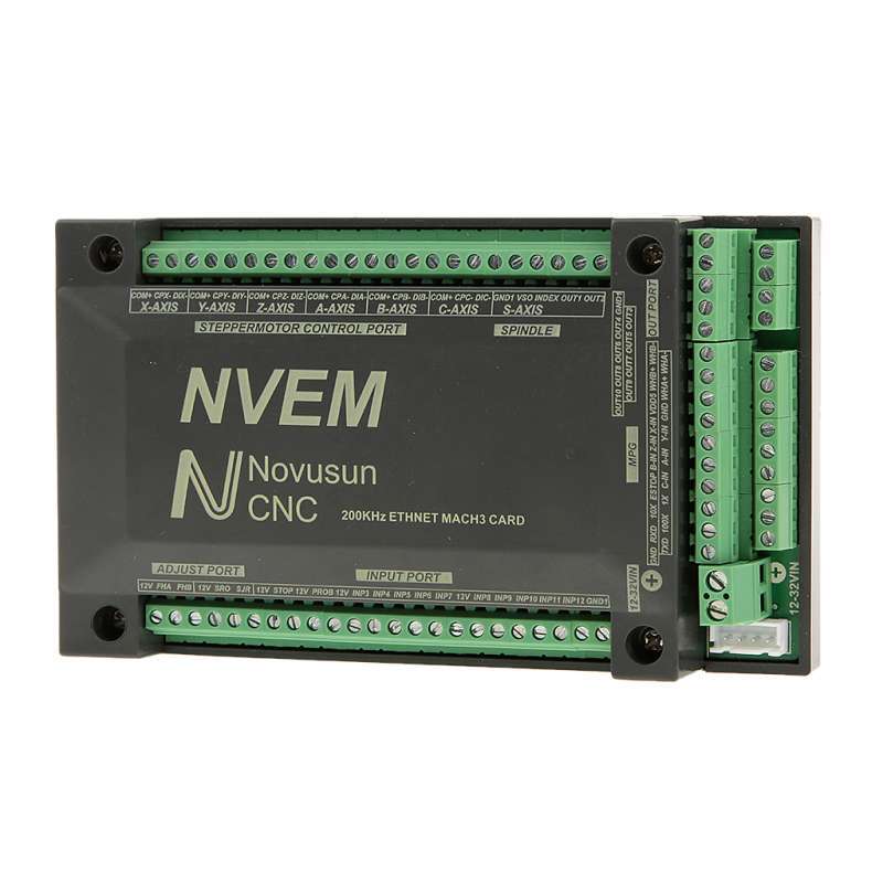 Promo 1 x 6 Axis CNC 200KHz Ethernet Card PWM Motor Motion Controller ...