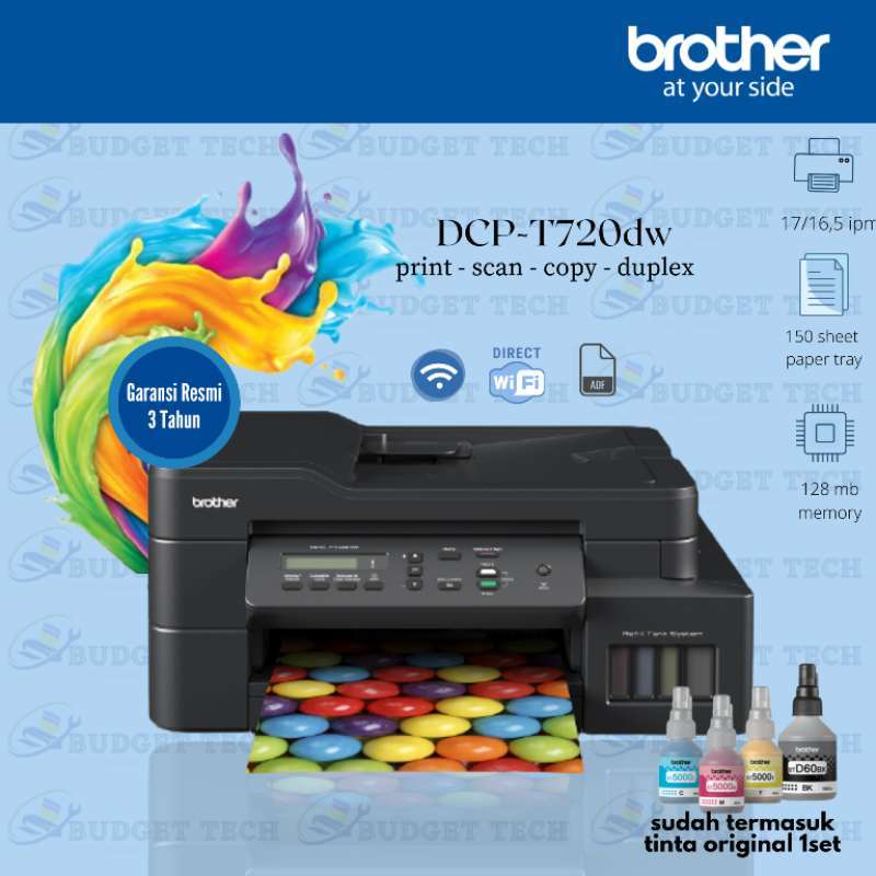 Jual Brother DCP-T720DW Ink Tank Printer WIFI di Seller ...