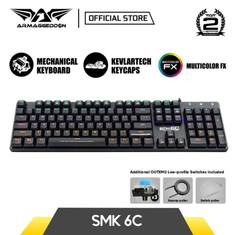 Jual Armaggeddon Keyboard SMK-6C PYSCHKESTREL Mechanical Gaming ...