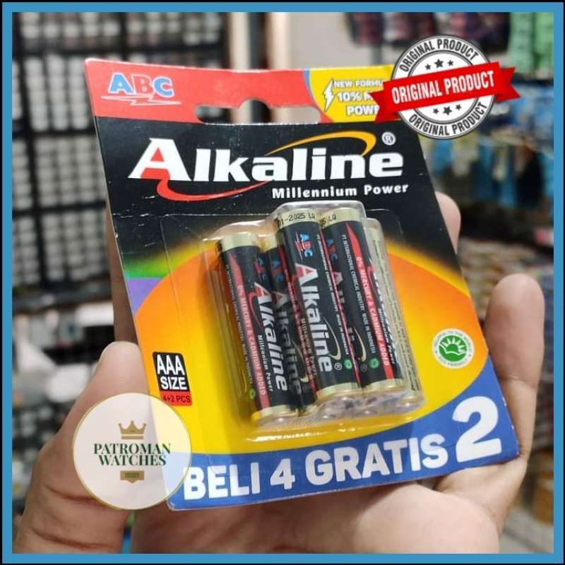 Jual Batu Batre Baterai Battery ABC Alkaline A3 AAA isi 6 Original di Seller Patroman ID ...