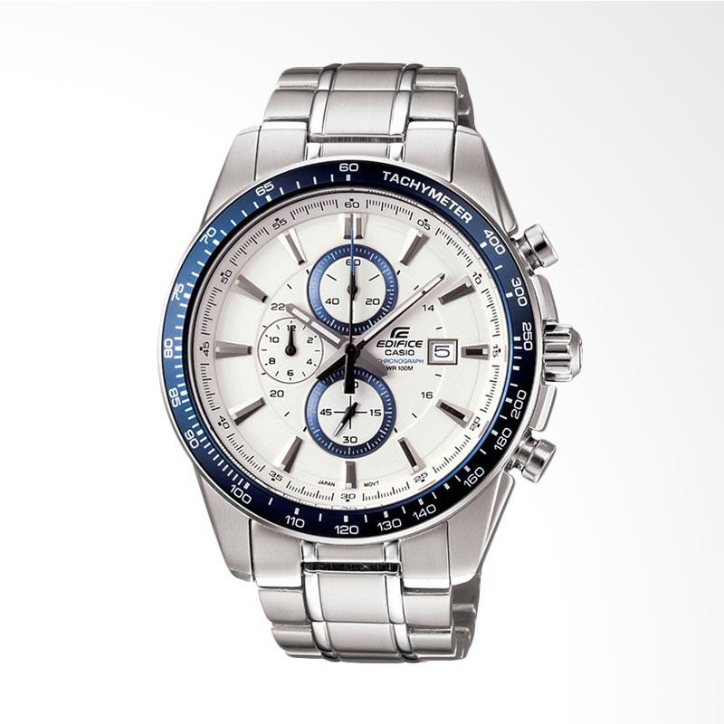 Jual Casio Edifice Chronograph Tachymeter Bahan Tali Stainless Steel ...