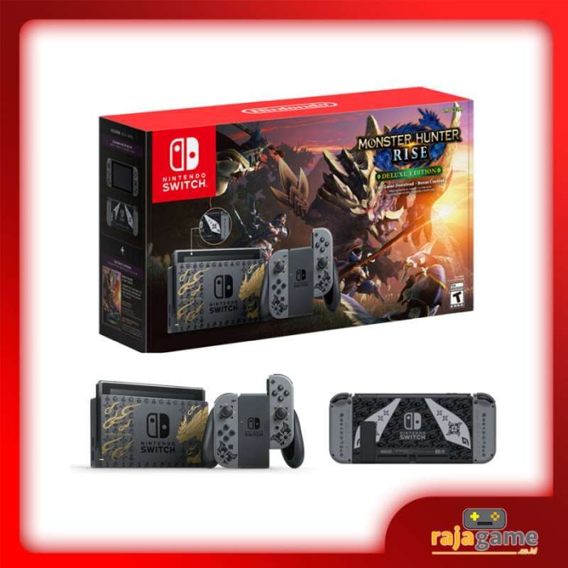 Jual Nintendo Switch Console V2 MONSTER HUNTER RISE Edition di Seller ...