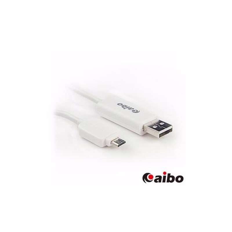 Jual [taitra] Aibo Usb 2.0 To Micro Usb Led Flashing Glowing Sync & Charge Cable - Black Di ...
