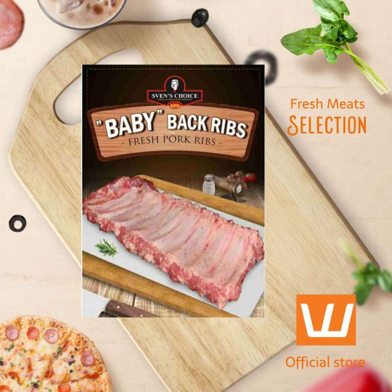 Jual Daging iga babi Sven's choice Baby back ribs 500g di Seller Wadaku ...