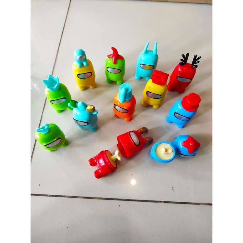 Promo Action Figure Among Us Impostor Set 12 C Diskon 27% di Seller CI ...
