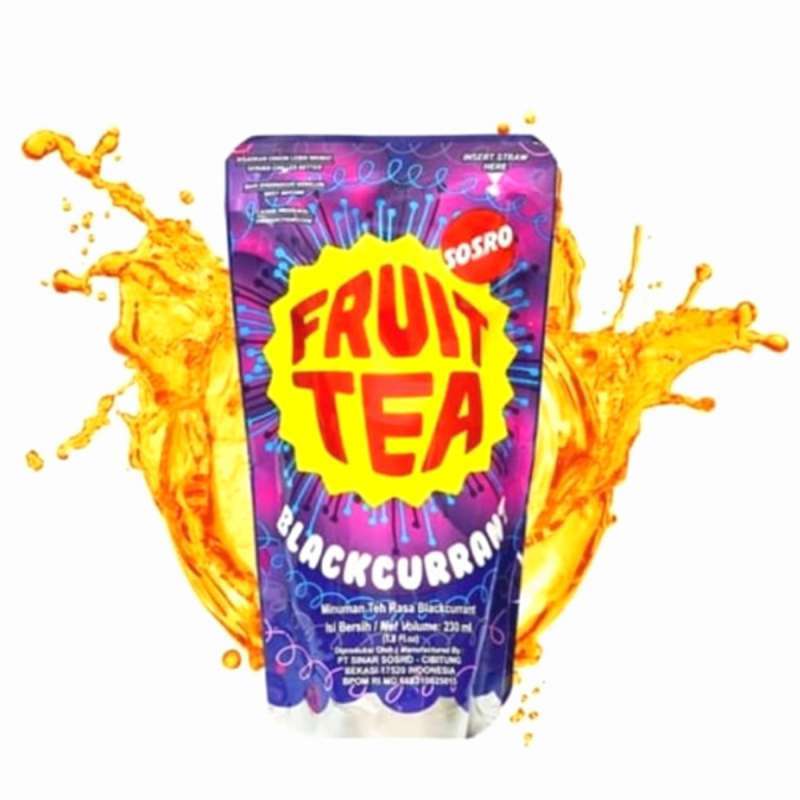 Jual Fruit Tea Minuman Teh [230 mL/ Kemasan Pouch] - Rasa Blackcurrant ...