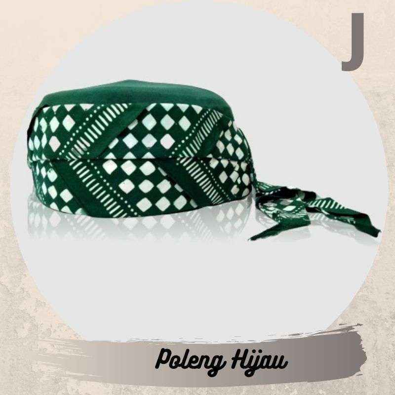 Jual Peci Batik Motif Poleng Kopiah Sorban Kupluk Peralatan Sholat ...