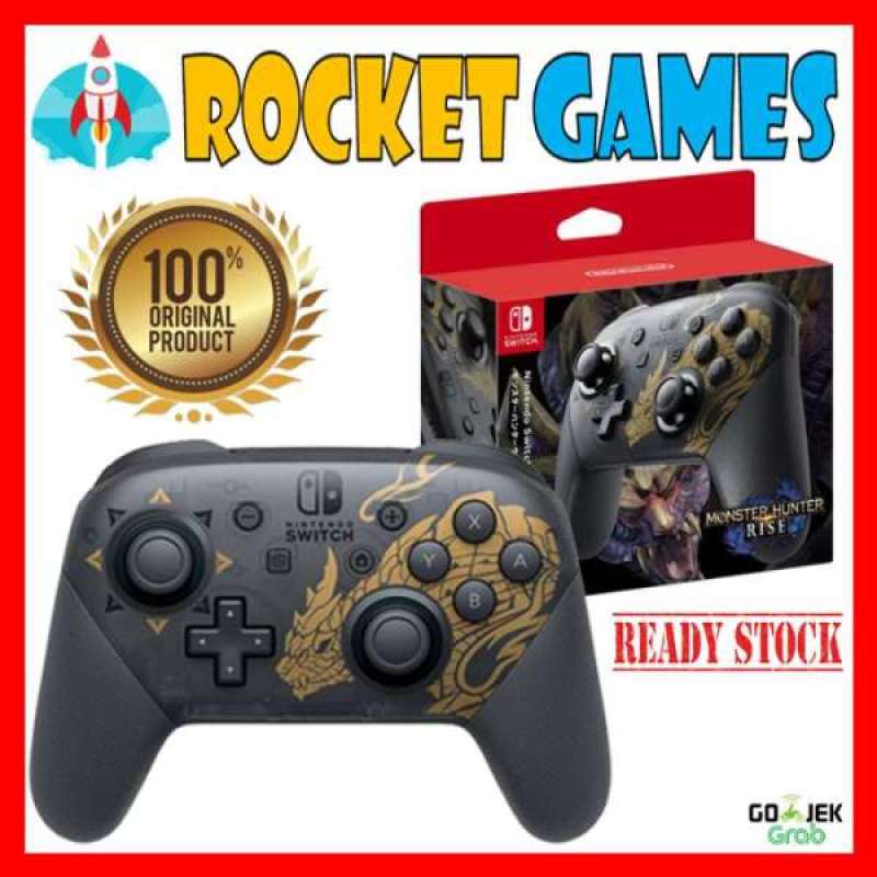 Jual Rocket Games - Nintendo Switch Pro Controller Monster Hunter Rise ...