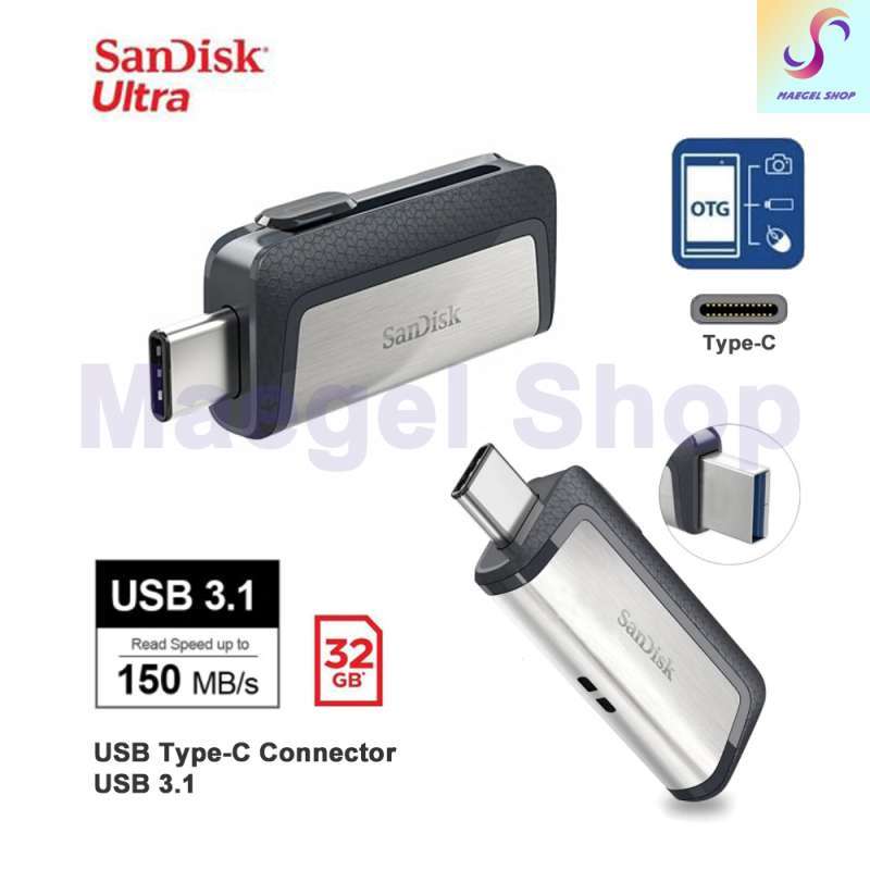 Jual SanDisk Ultra Dual Drive Flash Disk USB OTG Type C 32GB up to ...