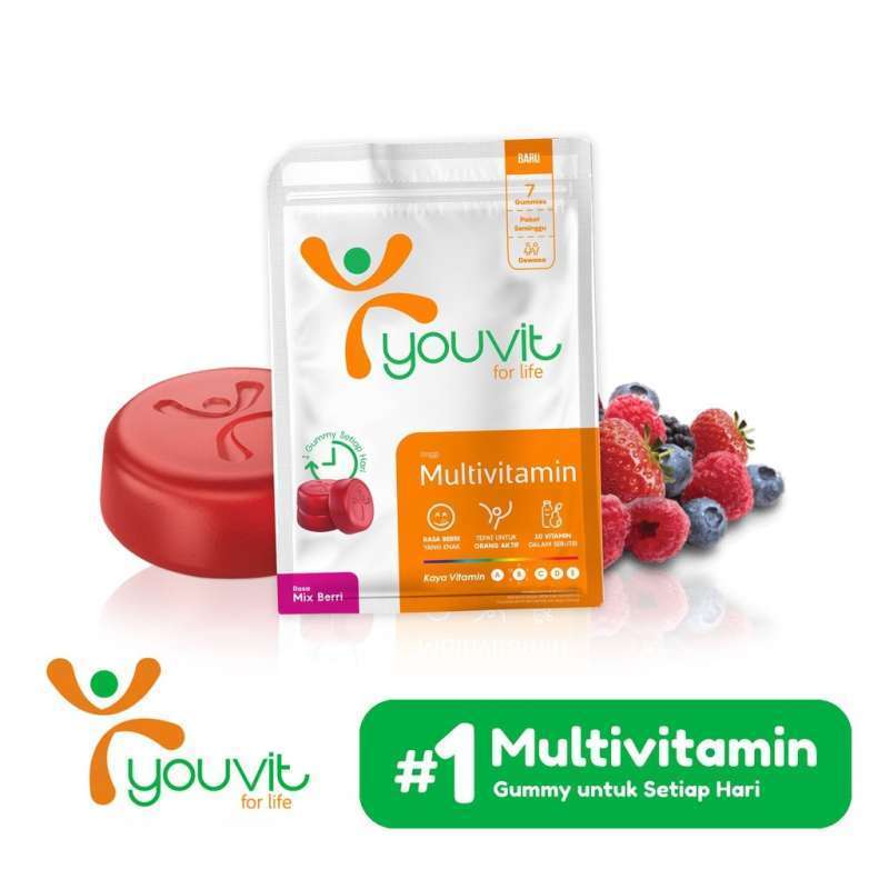 Jual YOUVIT Multivitamin Gummy Dewasa Pouch Isi 30 Gummy / MULTIVITAMIN ...