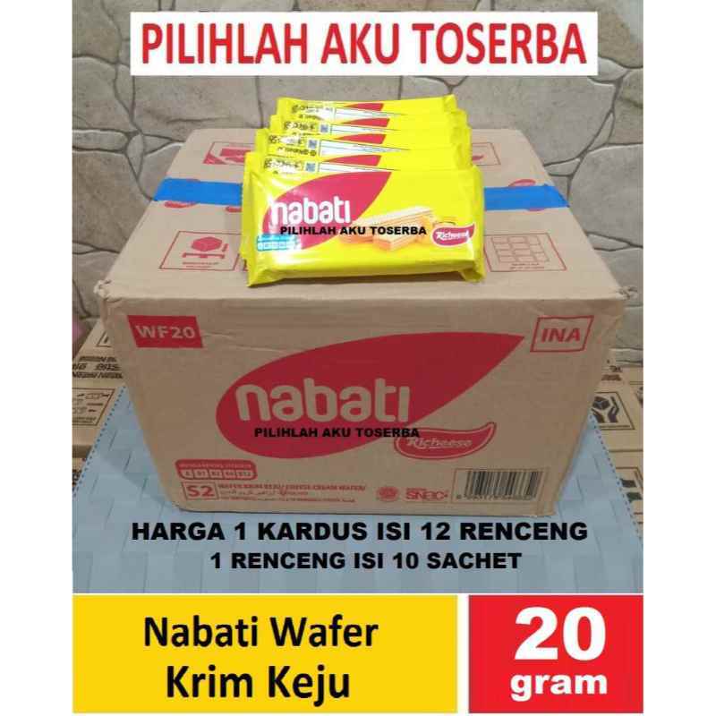 Jual Richeese Nabati Wafer Keju 16 gr - ( HARGA 1 DUS ISI 12 RENCENG ...
