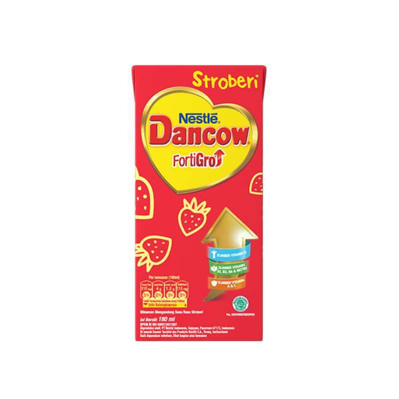 Jual DANCOW UHT FORTIGRO STROBERI 180 ML di Seller Hypermart Bandung ...