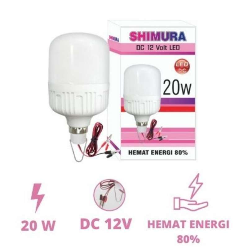 Jual Lampu LED DC 12 Volt 20 Watt SHIMURA by VDR Cool Day Light LED ...