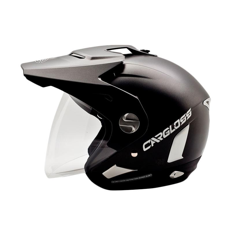 Jual Cargloss Former Text Helm Half Face - Gun Metal Sg Di Seller Helm ...
