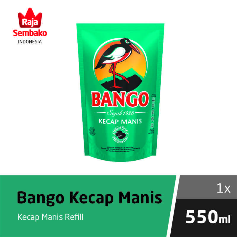 Promo BANGO Kecap Manis [550 mL/ Kemasan Pouch] Diskon 8% di Seller ...