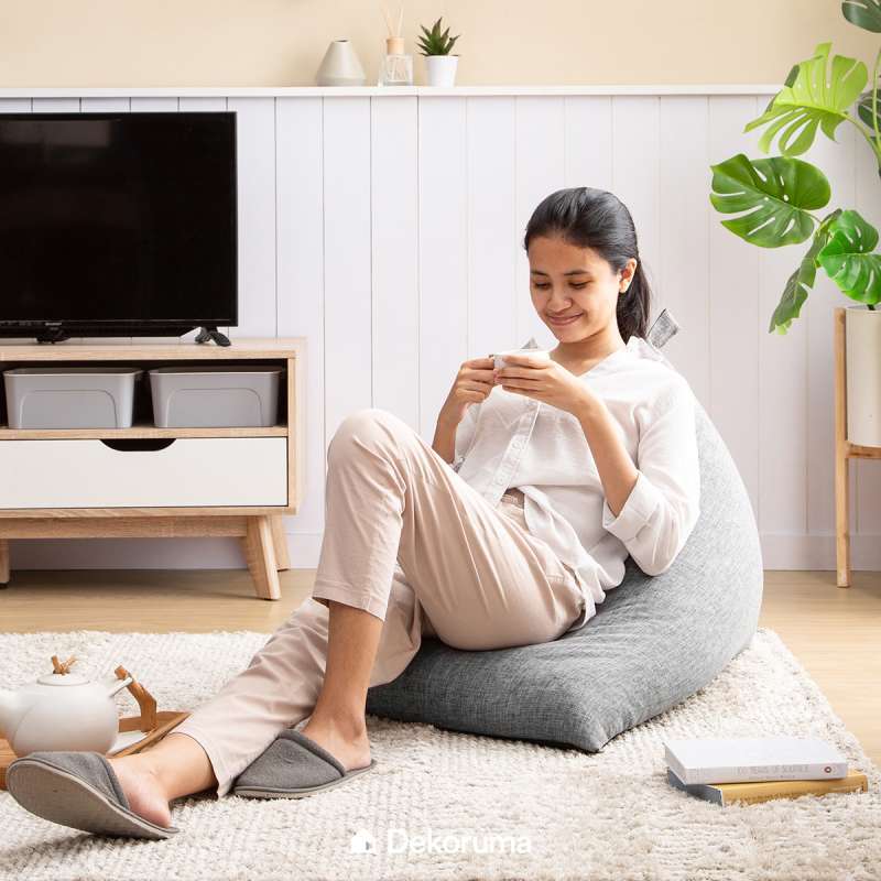 Jual Dekoruma Lobo Mini Bean Bag Sofa Plus Isi - Mystic Blue Di Seller ...