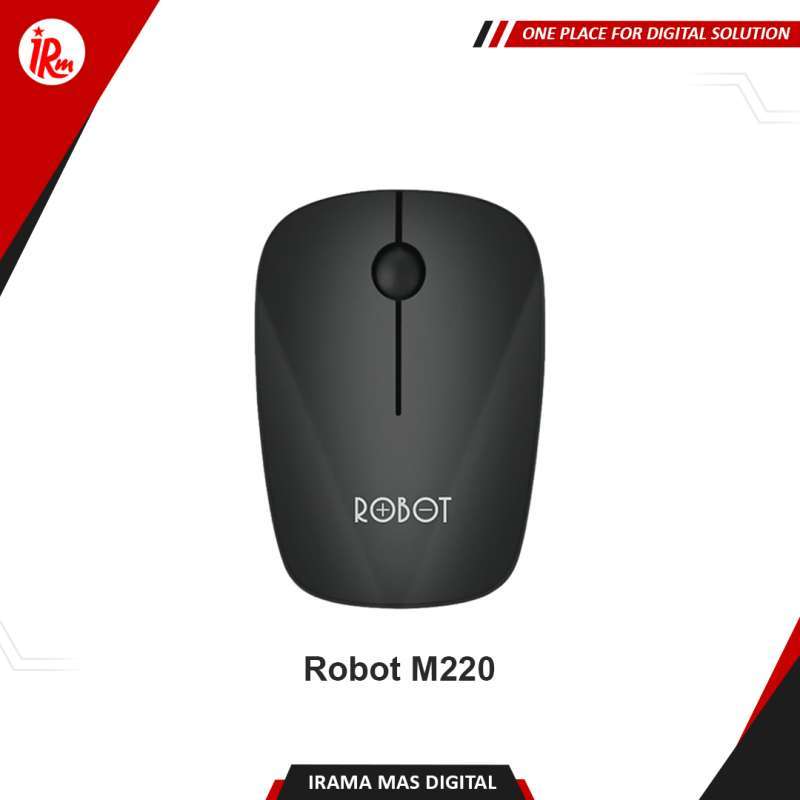 Jual Mouse Robot M220 Wireless Mouse ultra-thin di Seller IRAMA MAS ...
