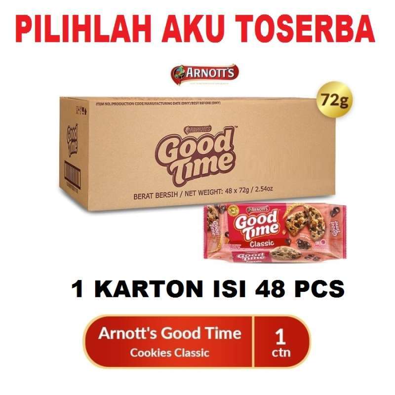 Jual Arnott's Good Time Cookies Classic 72 Gr - ( Harga 1 Karton Isi 48 ...