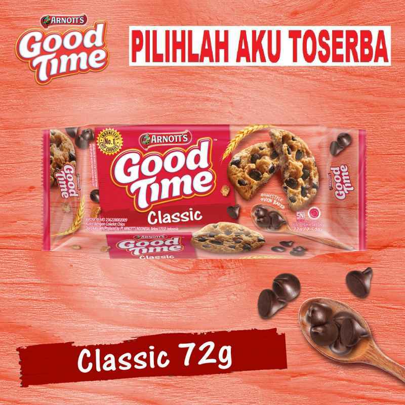 Jual Arnott's Good Time Cookies Classic 72 Gr - ( Harga 1 Karton Isi 48 ...