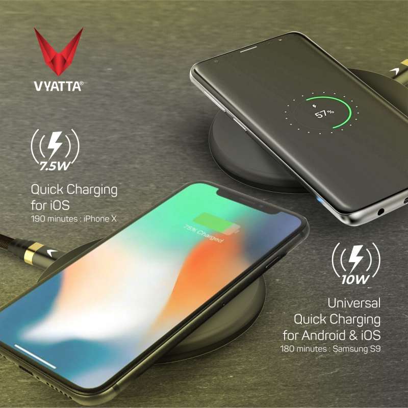Jual Vyatta Turbo X Fast Wireless Charger 15w - Android & iPhone Di ...