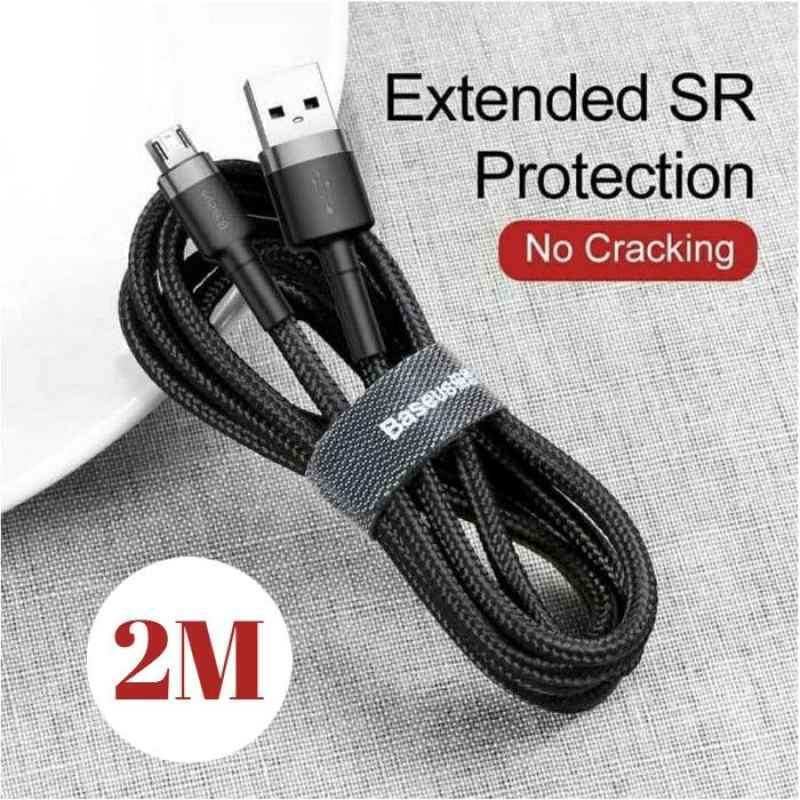 Jual BASEUS Kabel Data Micro Cafule Cable Original 2 M - Hitam Diskon di Seller Tumenggung Store ...