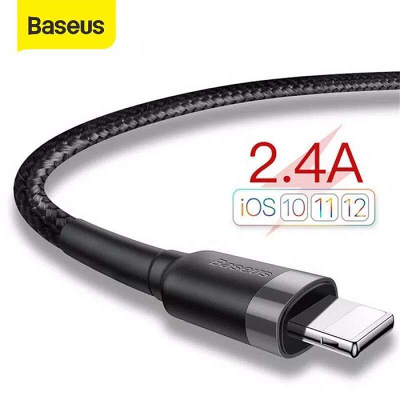 Jual iPhone Baseus Cafule Cable Lightning 2.4a 1m 1 M Mtr Meter Kabel ...