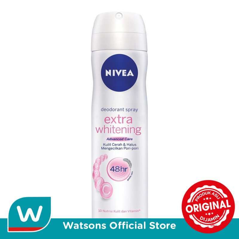 Jual Nivea Extra Whitening Deodorant Spray [150 mL] - - di Seller ...