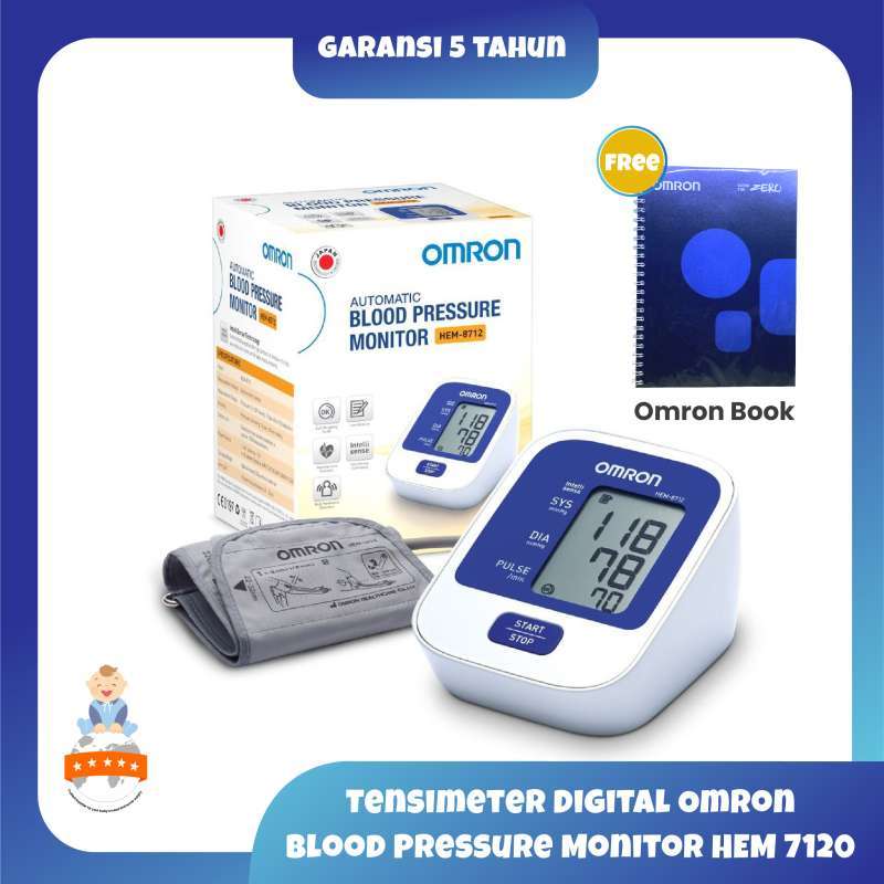 Jual Tensimeter Digital Omron Blood Pressure Monitor Hem 7120 Garansi 5 ...