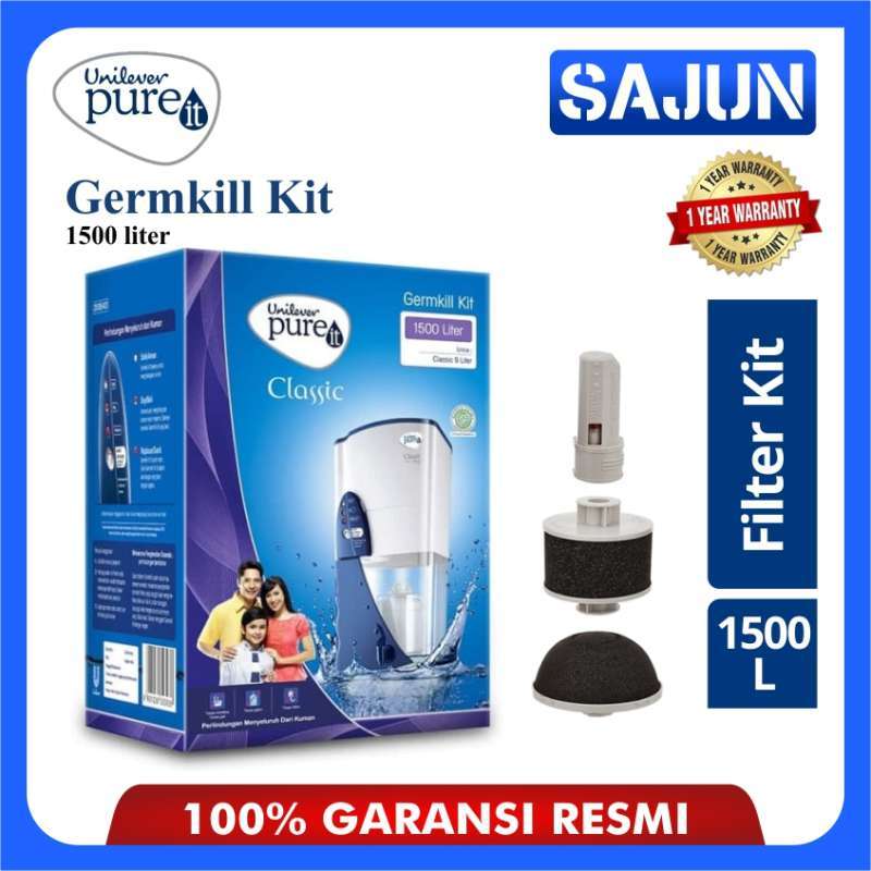 Promo Unilever 9L Pureit Classic Germkill Kit Filter Air [1500 L ...
