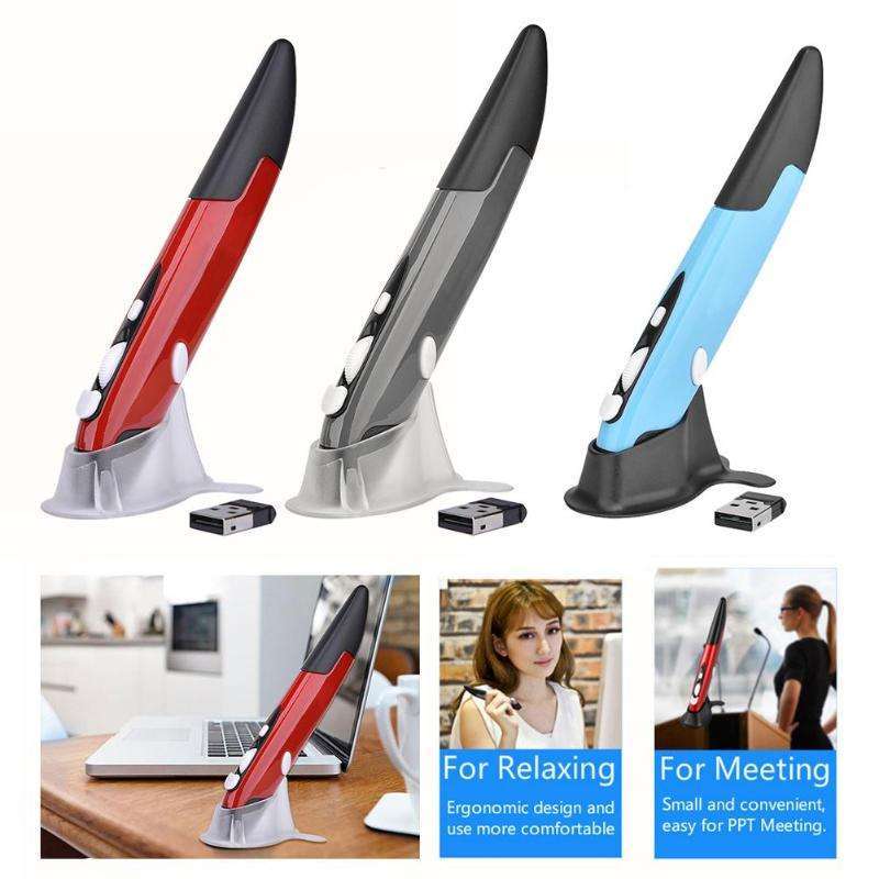 Jual 2.4G Wireless USB Optical Presenter Pen Mouse Adjustable 1600DPI 4 ...