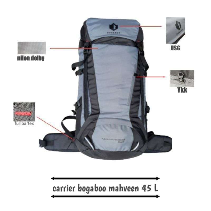 Promo Carrier Bogaboo Seri Mahven 45 L Diskon 20% di Seller Nusa Store Bekasi - Mustika Jaya ...