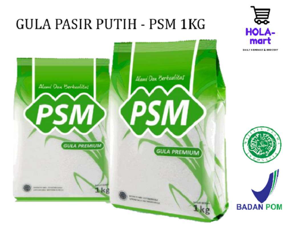 Jual Gula Pasir Putih Psm 1kg - Gula Kristal Putih Merk Psm Di Seller ...