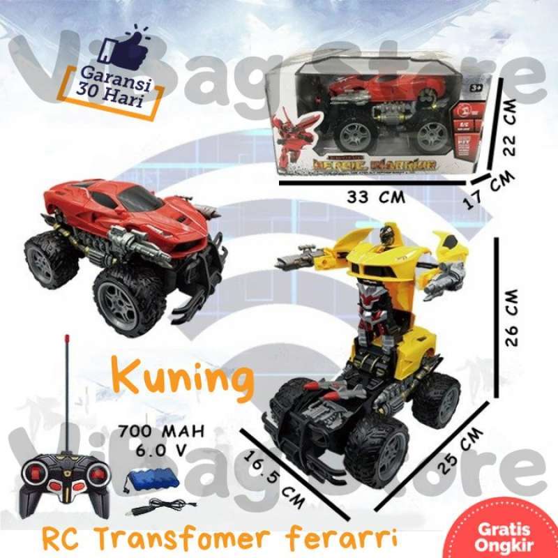 Promo Mobil Mobilan Rc Transformer Ferarri Mainan Remote Control ...