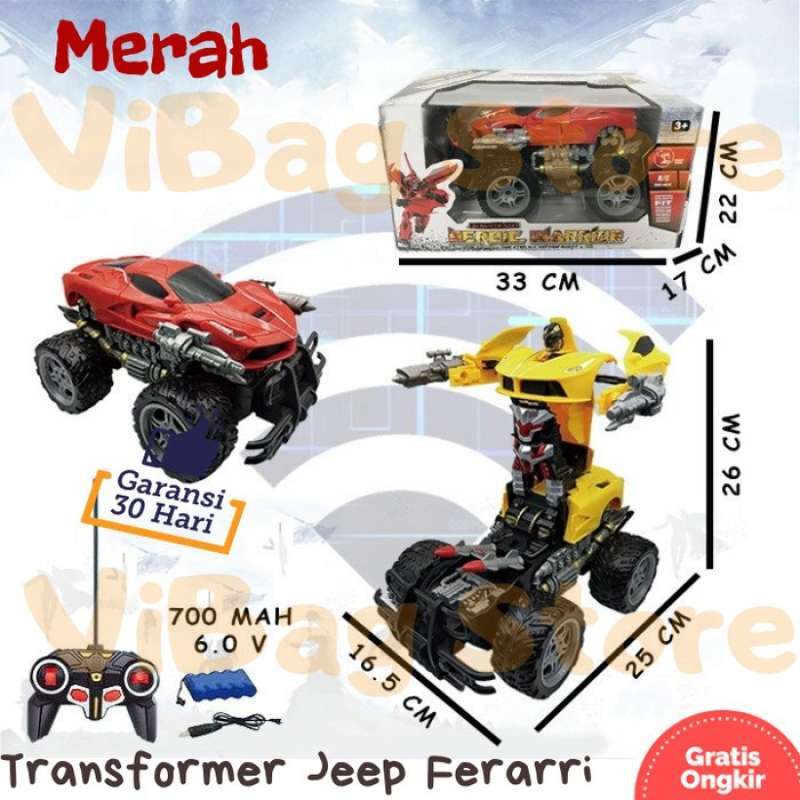 Promo Mobil Mobilan Rc Transformer Ferarri Mainan Remote Control ...