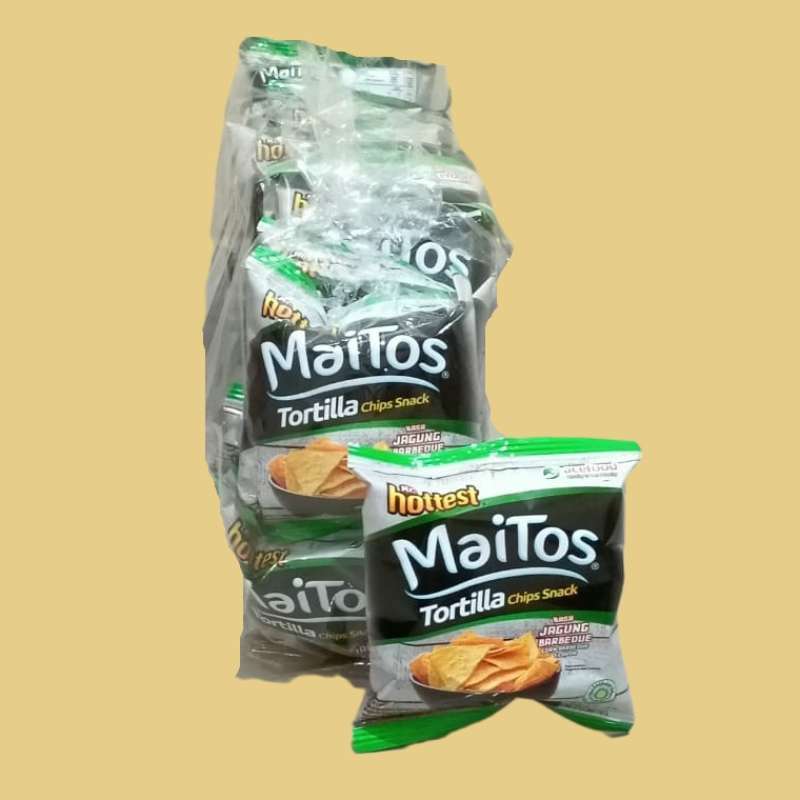Jual Maitos Tortilla Rasa JAgung BArbeque Keripik 12gr [20 pcs/PAck] di ...