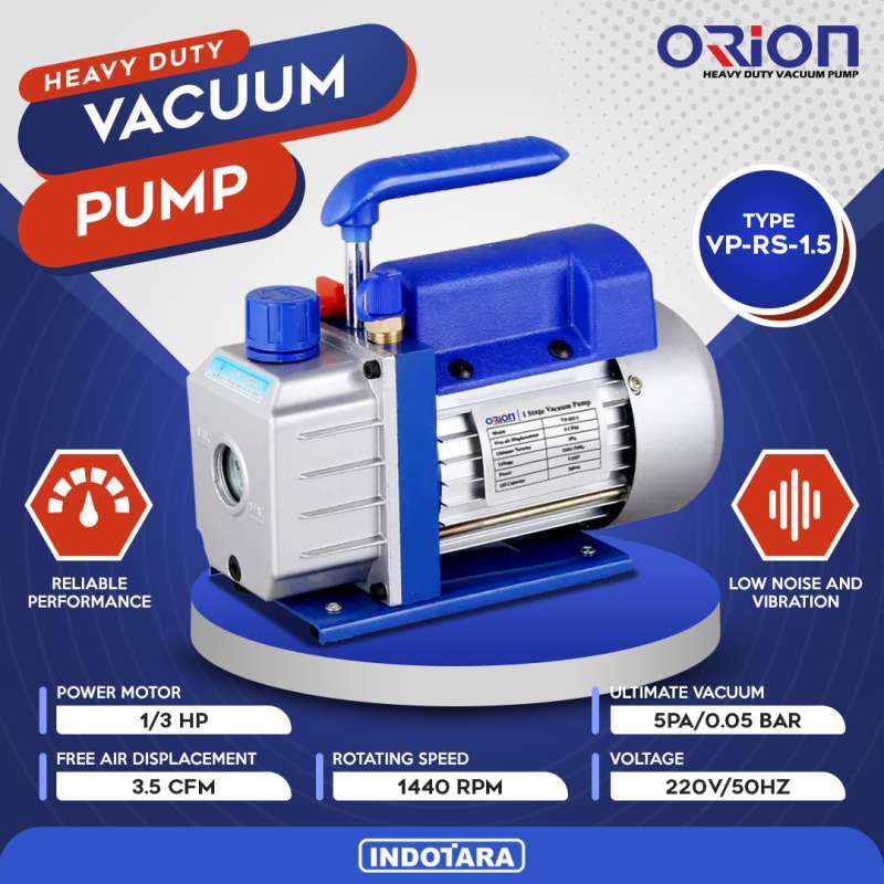Jual Vacuum Pump Mesin Pompa Vacuum Orion VP-RS-1.5 di Seller PT ...