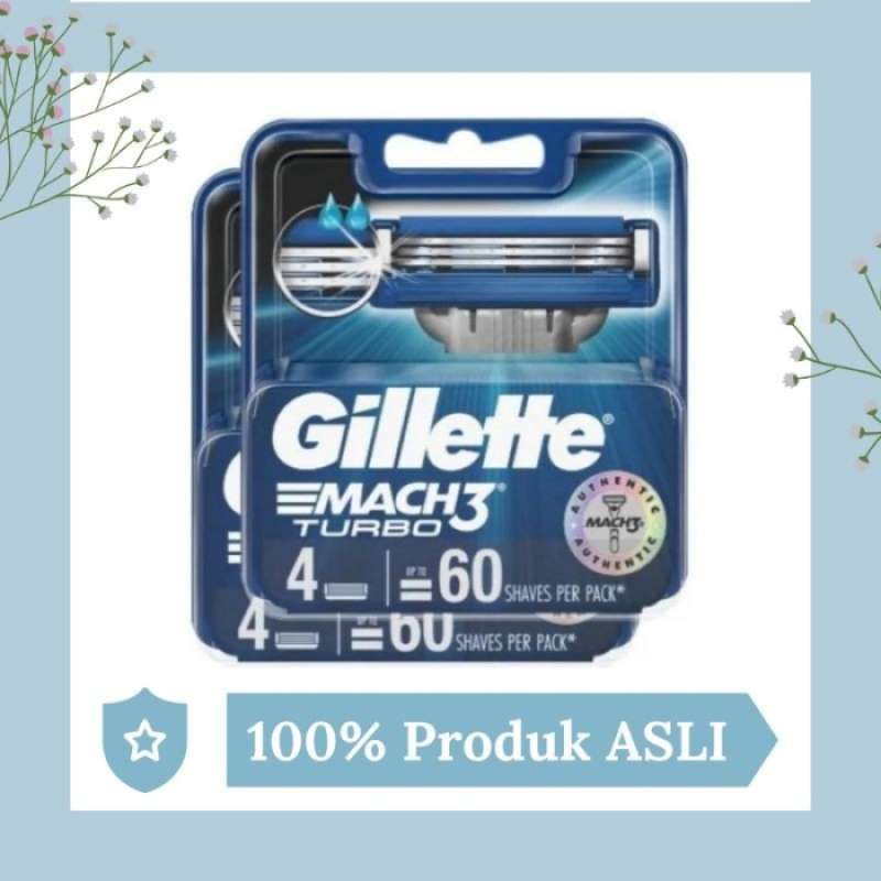 Jual Gillette Mach3 content 4 Cartridges Pisau Cukur x2 di Seller Toko ...