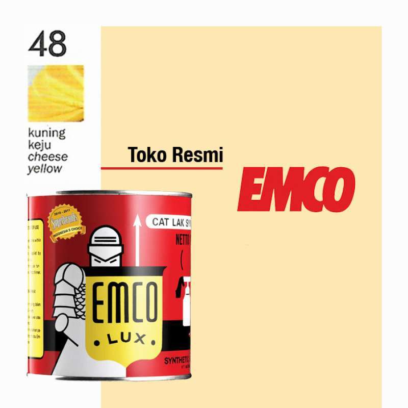 Jual Cat Kayu & Besi Emco Lux 1kg - Standar No. 48 Kuning Keju di ...
