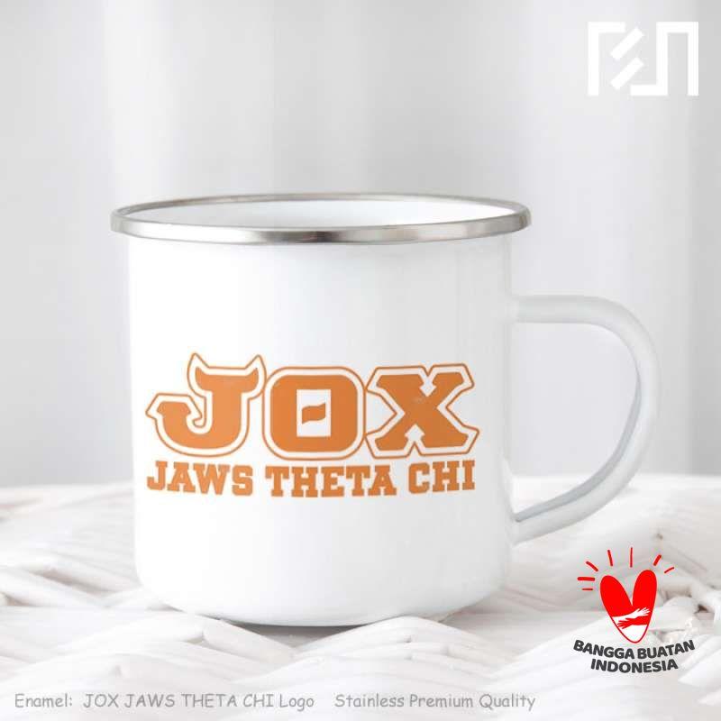 Promo Cangkir Enamel Desain JOX JAWS THETA CHI Logo Diskon 8% di Seller ...